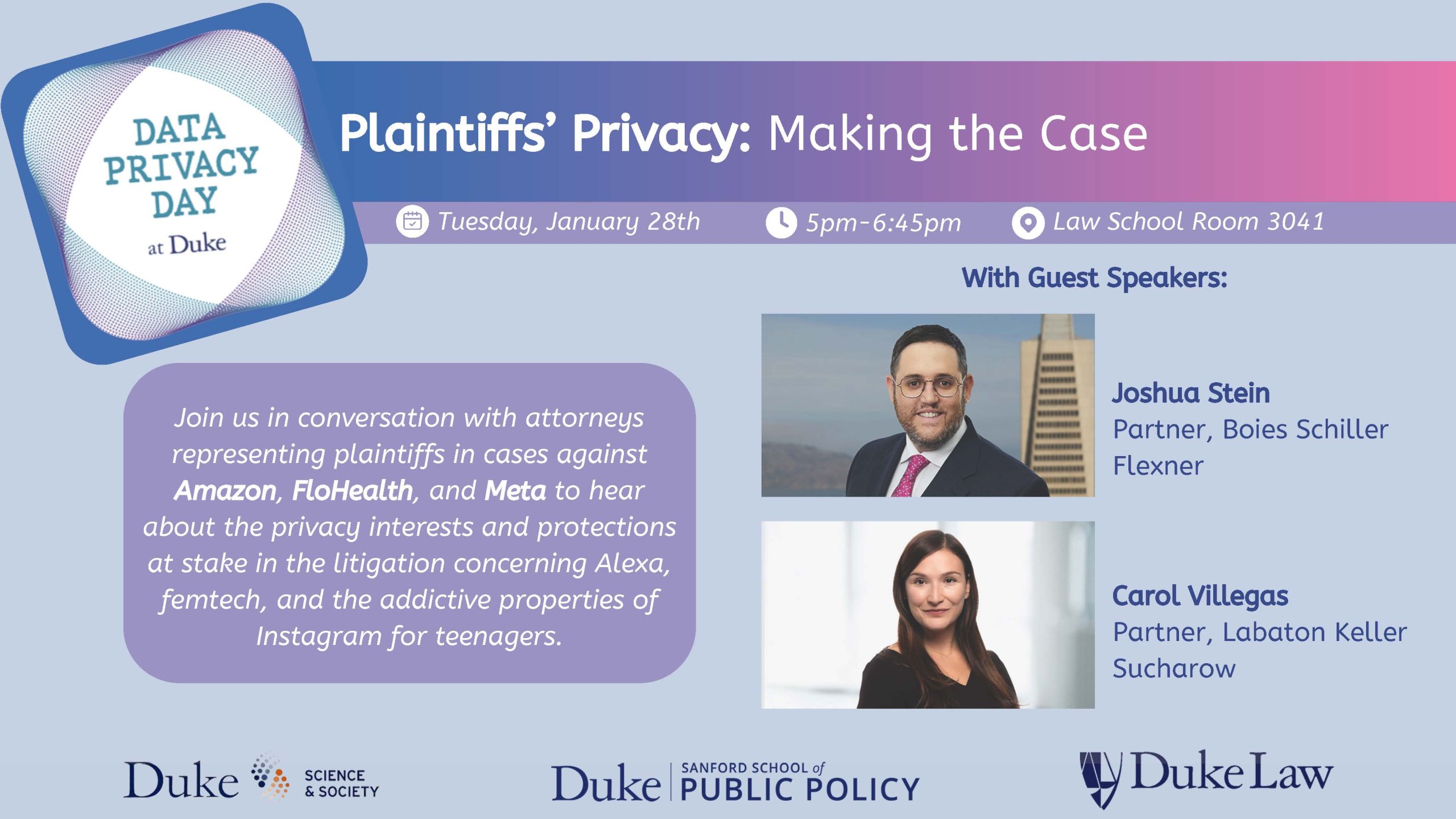 Data Privacy Day 2025 - Duke University Science & Society